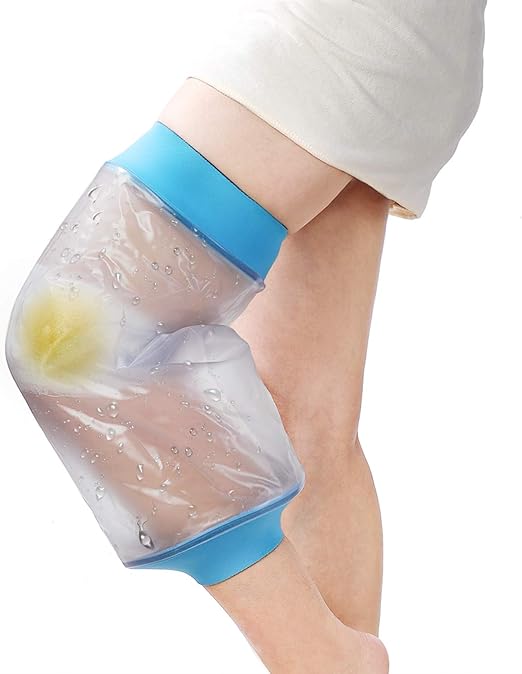 Knee Cast Cover for Shower, Waterproof TPU Shower Bandage and Cast ...