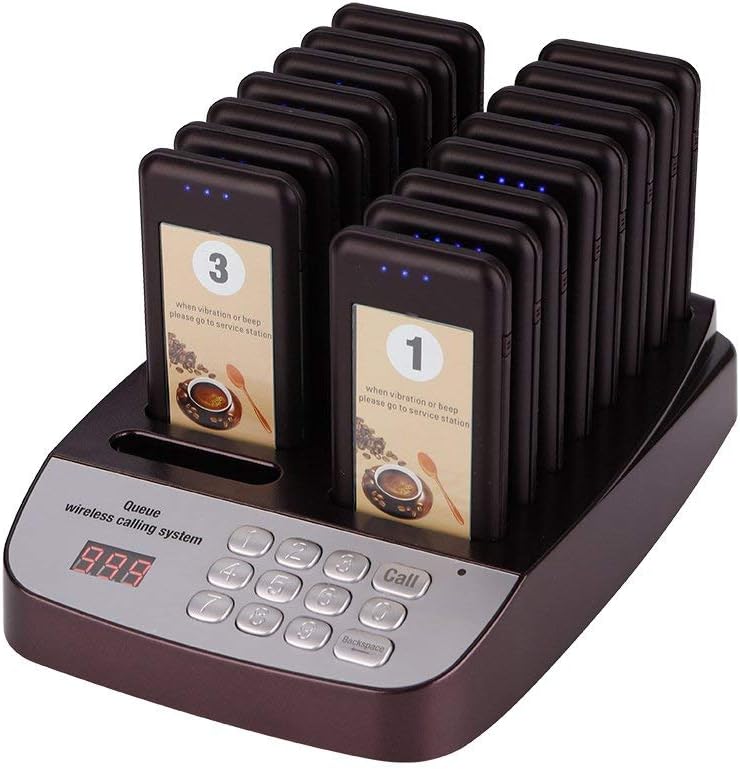 Daytech Restaurant Pager System Wireless Long Range Calling System ...