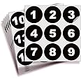 Amazon.com: iSYFIX Black Consecutive Number Stickers – 1 to 50, 2-inch, 1 Set – Vinyl Self ...