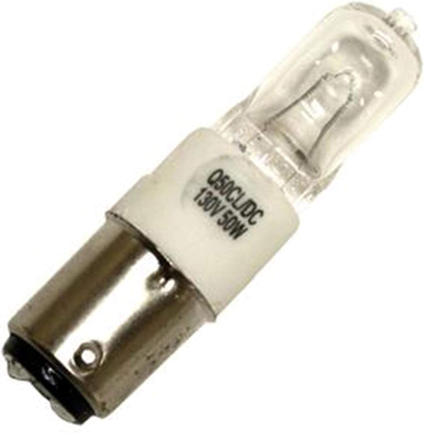 20 Qty. Halco 130V 50W T4 BA15D Prism Q50CL/DC 50w 130v Halogen Clear ...