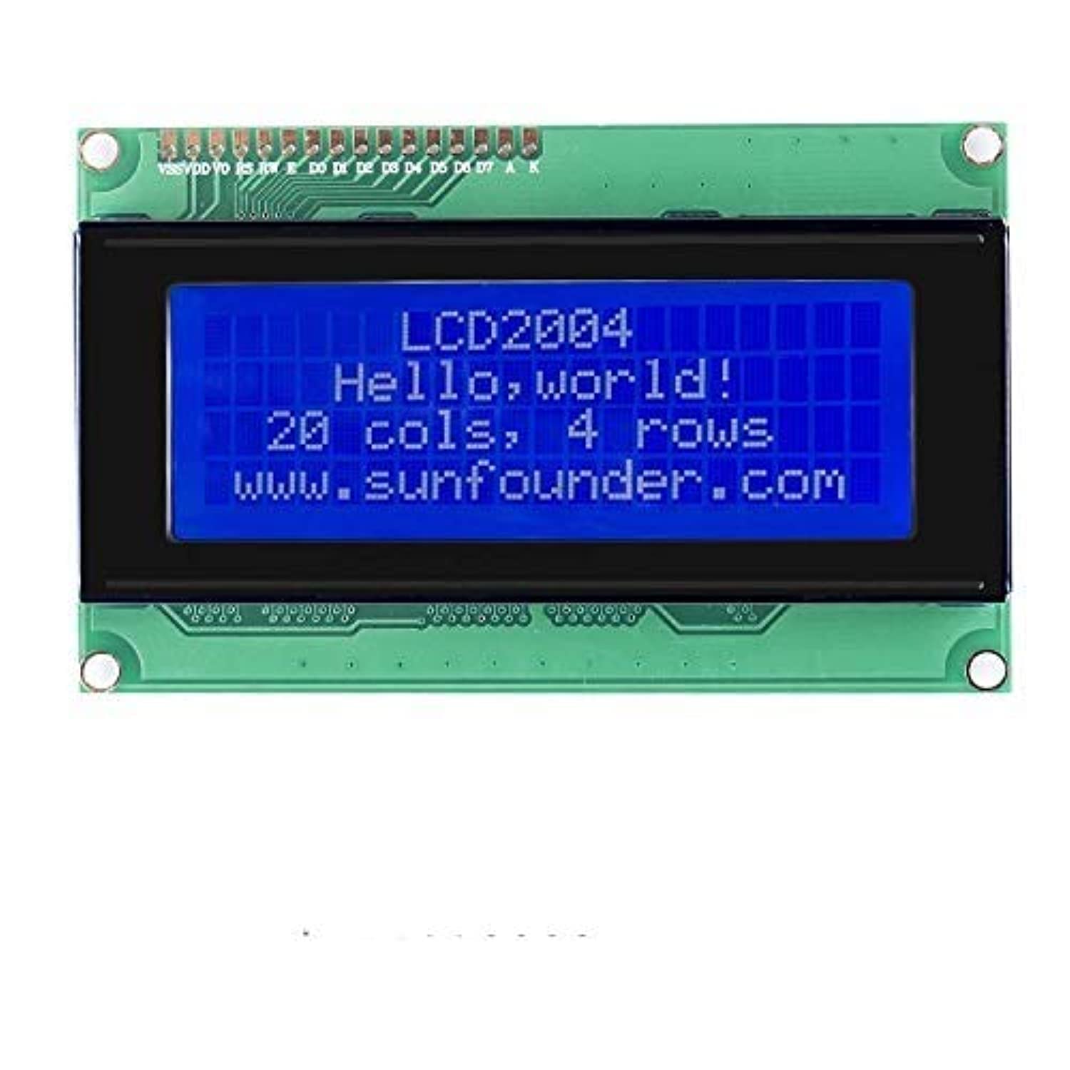 SunFounder LCD2004 Module with 3.3V Backlight Compatible with Arduino ...