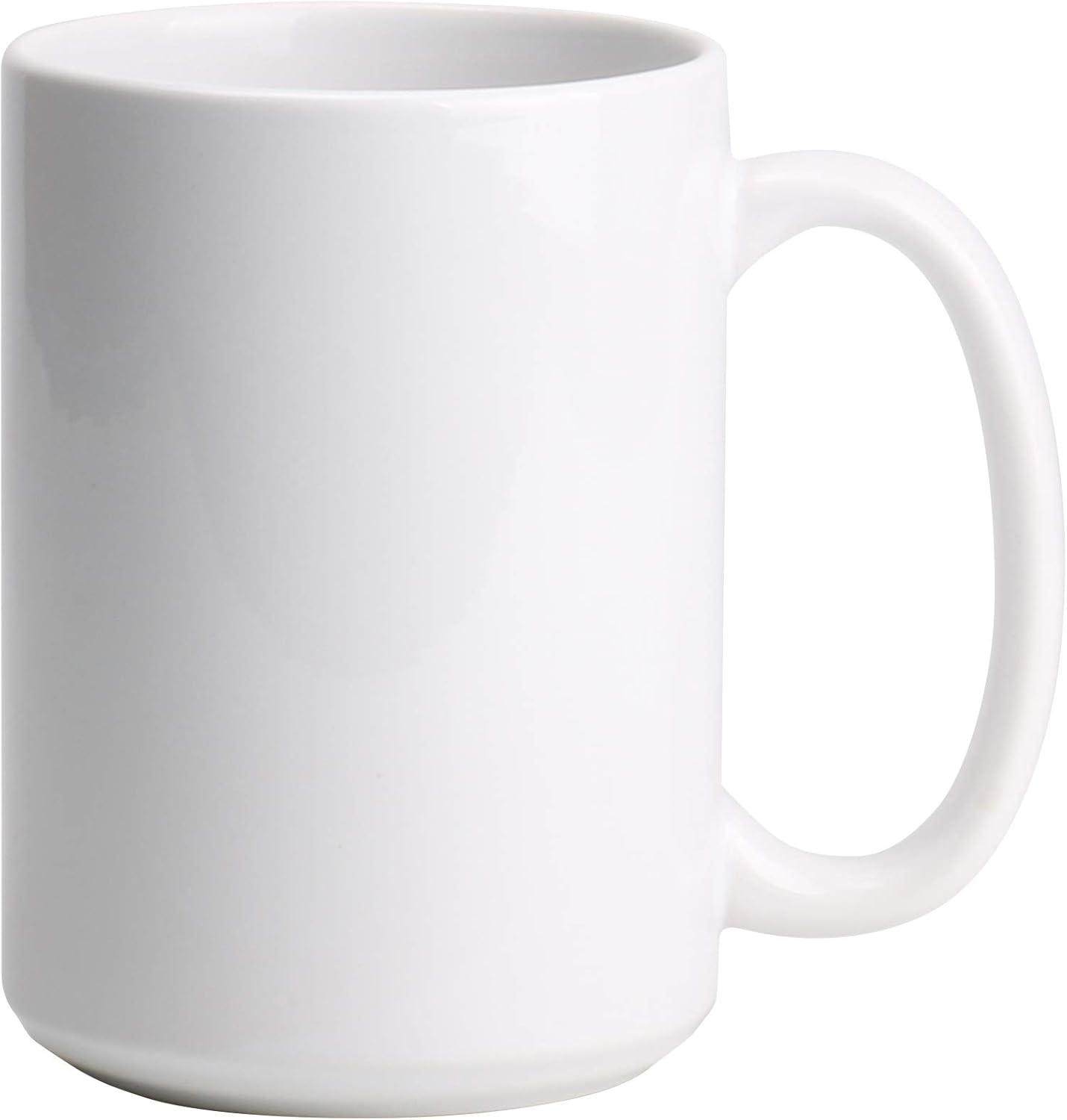 Amazon.com: 15oz White Ceramic Sublimation Coffee Mug, Case of 12 ...