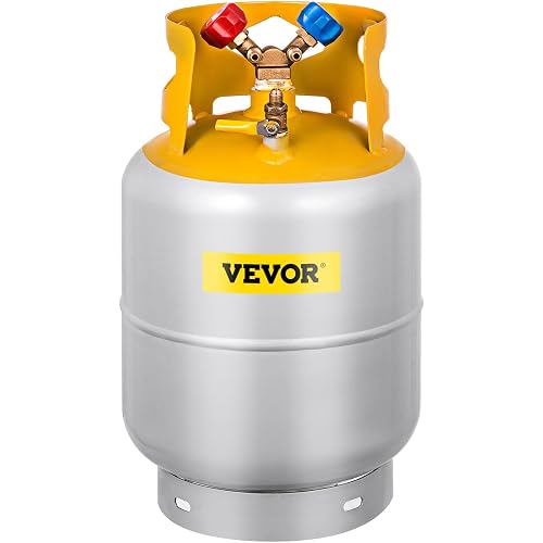 VEVOR Refrigerant Recovery Tank, 30 LBS Capacity, 334 psi Portable ...