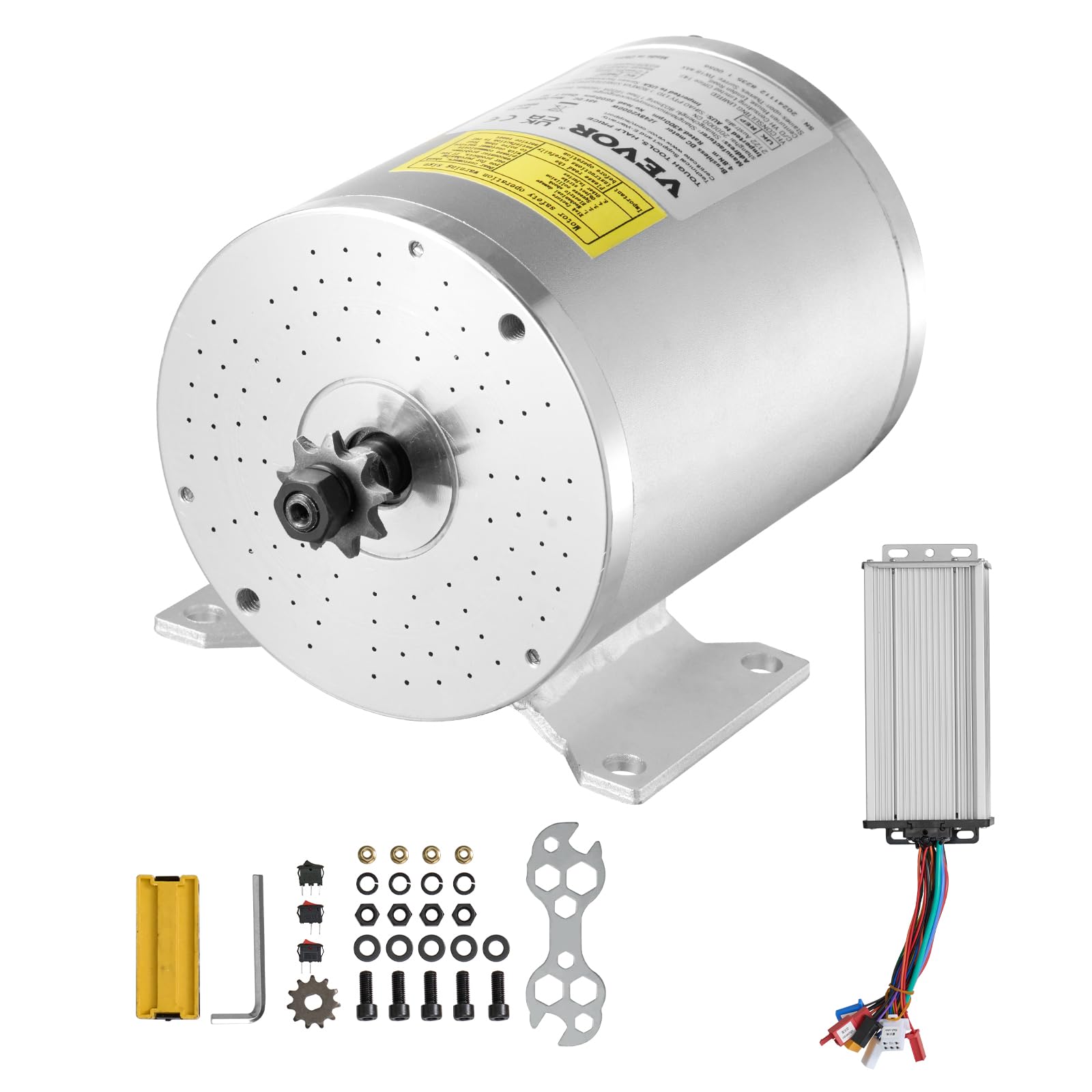 Mua VEVOR 2000W Electric Brushless DC Motor Kit - 48V 4300rpm Motor ...