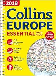 2018 Collins Europe Essential Road Atlas: Collins Maps: 9780008262518 ...