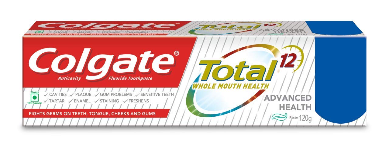 Colgate Total Whole Mouth Health, Antibacterial Toothpaste, 120gm ...