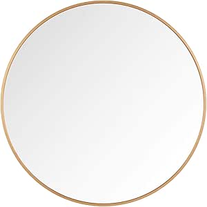 Amazon.com: Villacola Round Wall Mirror Gold, 36 Inch Circle Mirror ...