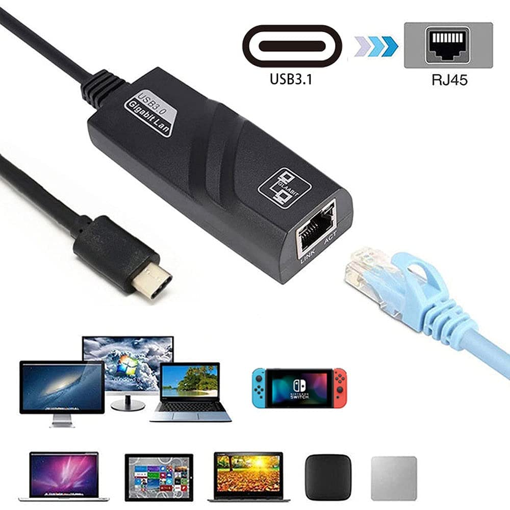 Mua Wired LAN Adapter Type C 10/100/1000Mbps USB RJ45 Converter for ...