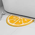 Amazon.com: HAPLOVE 19.7x31.5 inch Half Round Microfiber Soft Lemon ...