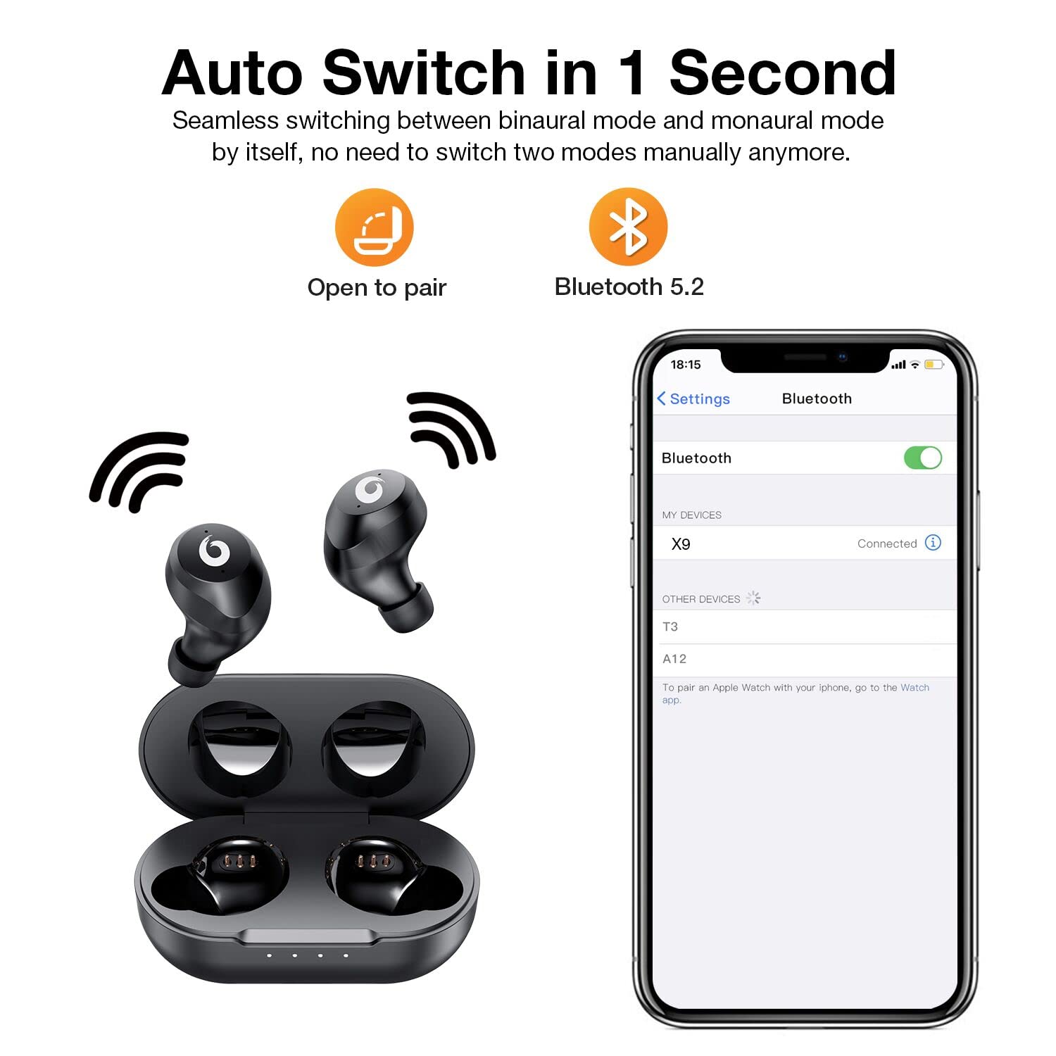 Mua X9 Wireless Earbuds Bluetooth 5.3 Headphones Waterproof Stereo ...