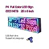 P4 Ultra Bright 5500Nits 20" x 5" 128 x 32 Pixels Full Color Semi ...