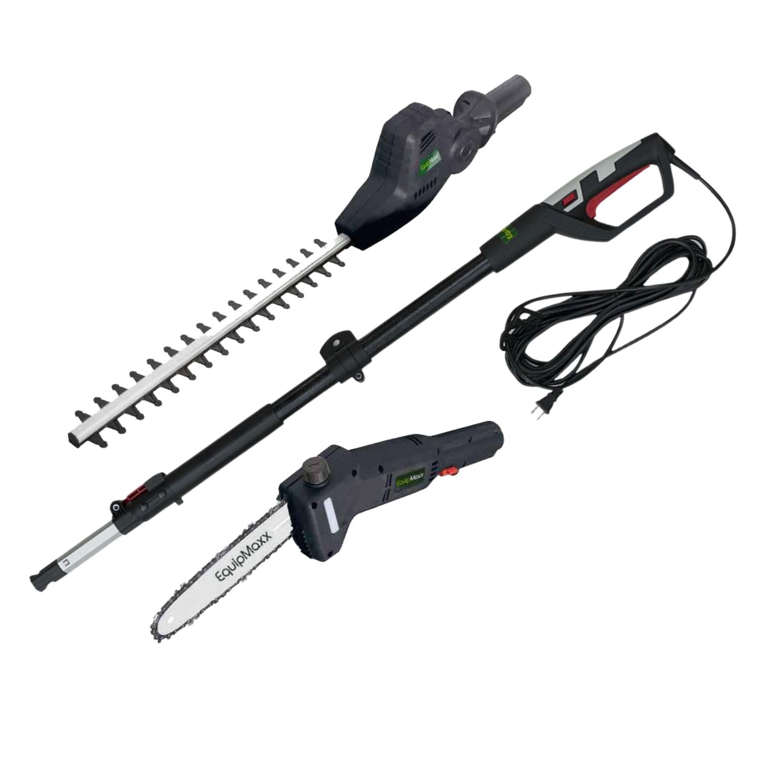 EQUIPMAXX Long Reach 2 in 1 Electric (Corded) Pole Hedge Trimmer ...