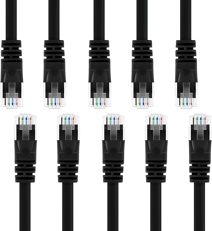 Amazon.com: GearIT 10 Pack, Cat 6 Ethernet Cable Cat6 Snagless Patch 7 ...