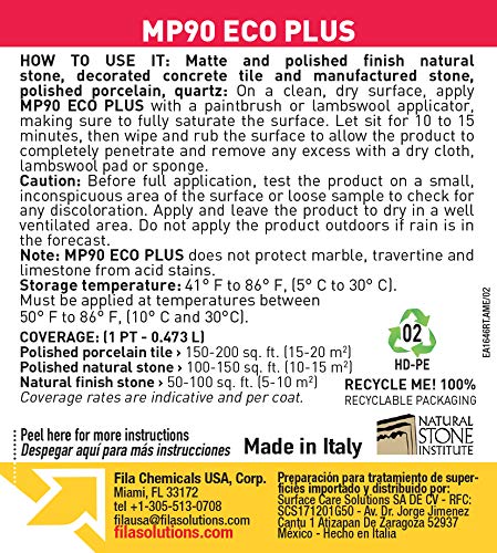 FILA Surface Care Solutions MP90 ECO PLUS High Performance Penetrating ...