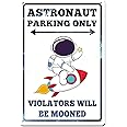 Amazon.com: Astronaut Space Parking Only Sign Decor, Outer Space Gifts ...
