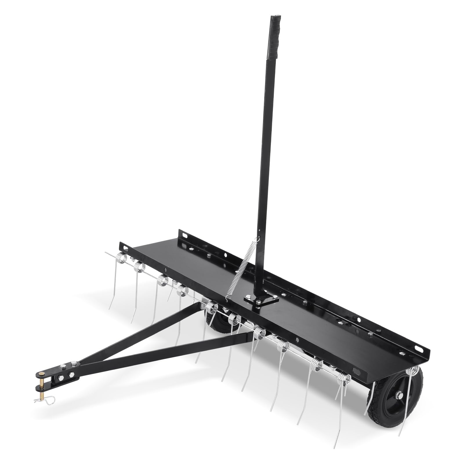 VEVOR Tow Behind Dethatcher, 40-inch Tow Dethatcher with 20 Spring ...