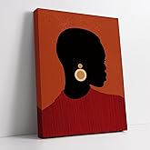 Amazon.com: Tuyashua Black Woman Wall Art Canvas Poster Decorative with Frame (11.5×15 inch ...