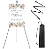 RRFTOK Easel Stand for Sign,63'' Instant Lightweight Portable Ground ...