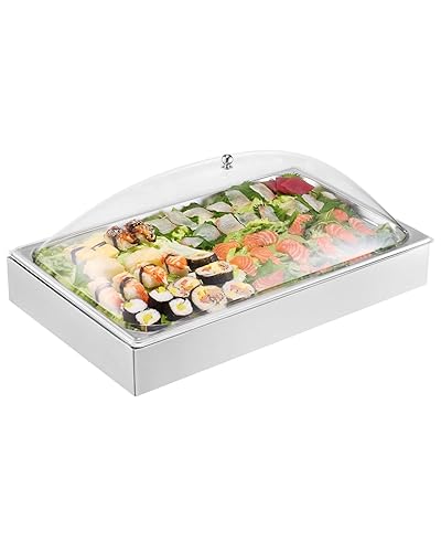 VEVOR Countertop Food Serving Display Container, 1 x 1 Pan Stainless ...