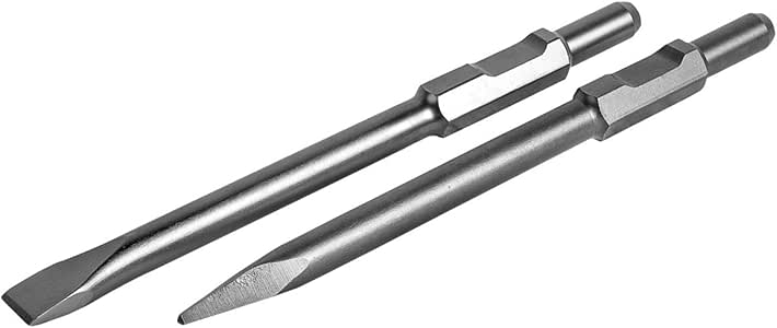 TR Industrial TR89101 Point and Flat Concrete Chisels for Electric ...
