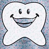 Amazon.com: SmileMakers Happy Tooth Shaped Stickers - Prizes and ...