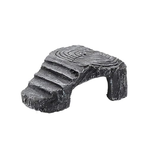 Reptile Basking Rock Tank Ornament Lizard Gecko Turtle Climbing Ladder ...