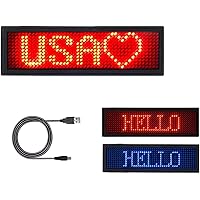 Amazon.com: LED Name Tag for Business, Rechargeable LED Card Screen for ...