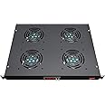Amazon.com: Rack Mount Fan - 4 Fans Server Cooling System - 1U 19 ...