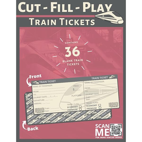 Blank Train Ticket Template