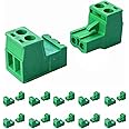 10 Sets 5.08mm Pitch Male & Female PCB Screw Terminal Block Connector 3Pin Phoenix Type Plug ...