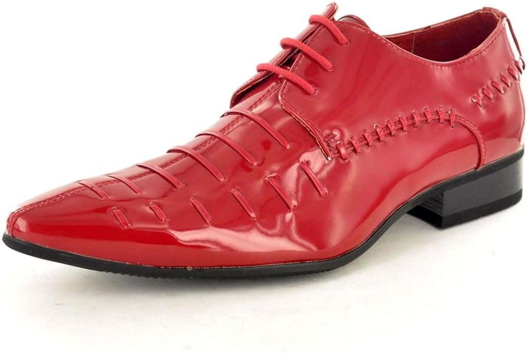 Men's Faux Leather Formal Pointed Toe Winkle Pickers Shoes: Amazon.co ...