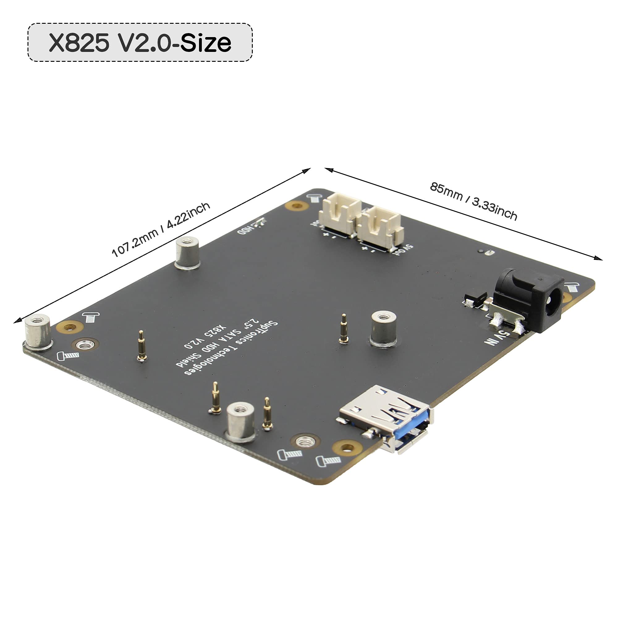 Mua Geekworm for Raspberry Pi 4 SATA Storage, X825 V2.0 2.5 inch SATA ...