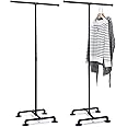 Amazon.com: Cunno 2 Way Rack 62'' Height Industrial Pipe Clothing Rack ...