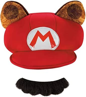 Amazon.com: Super Mario Bros Nintendo Mario Raccoon Costume Kit Adult ...