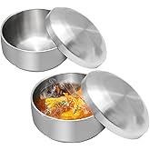 Amazon.com: Eutuxia Korean Stainless Steel Rice Bowl + Lid, Set of 4 ...