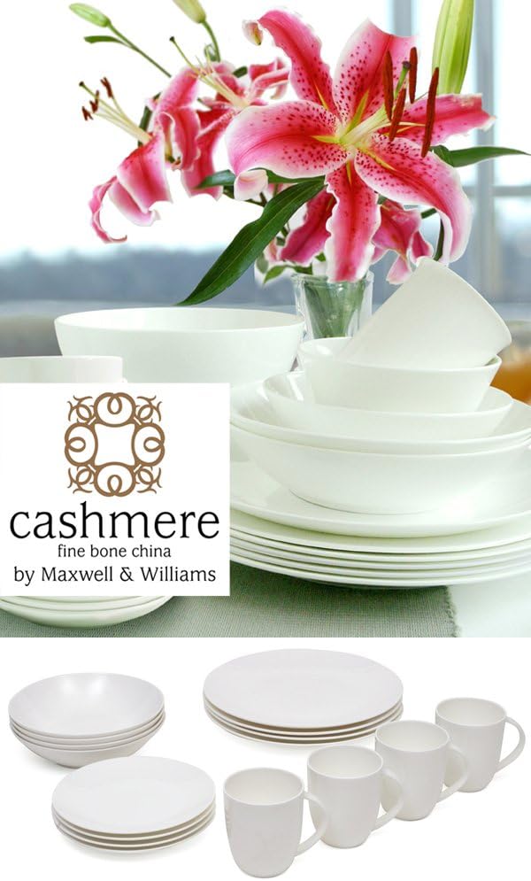 Maxwell And Williams Cashmere Coupe Dinner Set 16 Piece: Amazon.co.uk ...