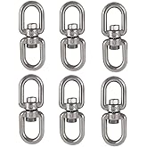 Amazon.com: Lependor Stainless Steel 304 Double Ended Swivel Eye Hook ...