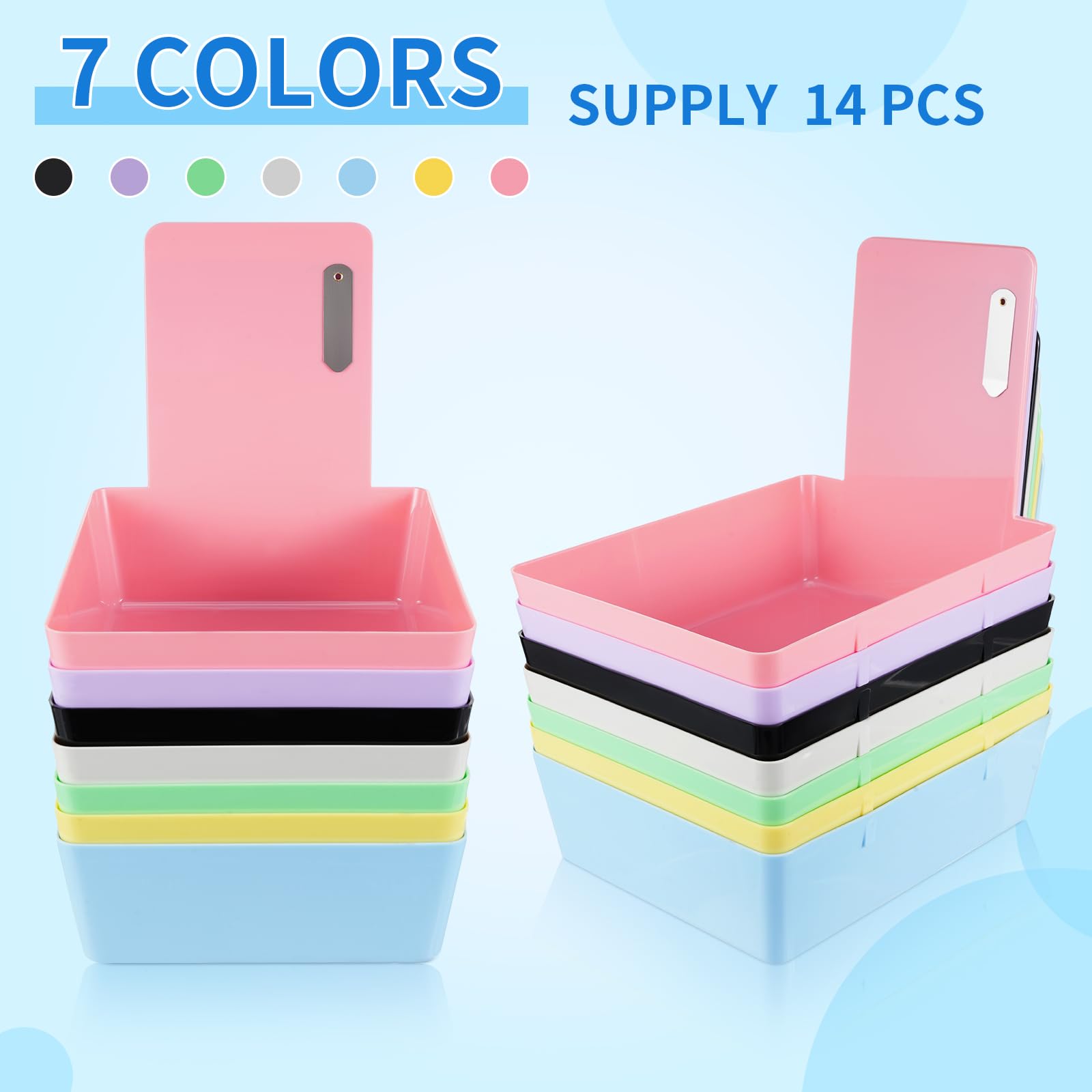 Tioncy 14 Pack Dental Working Lab Pan, Dental Lab Work Case, Medium ...