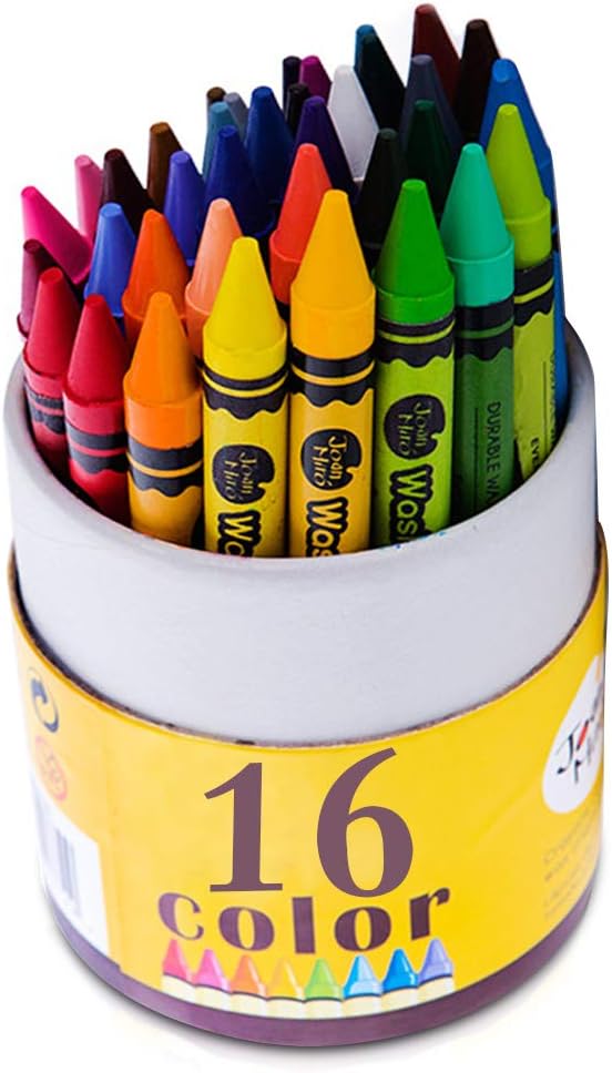 MARSACE Crayons Washable Slick Non-Toxic 3 in 1 Effect(Crayon-Pastel ...