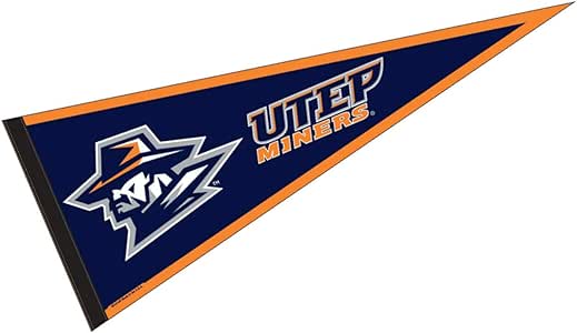 Amazon.com : College Flags & Banners Co. UTEP Pennant Full Size Felt ...