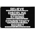 Amazon.com : Aroxtms Discipline Motivational Flag 3x5 Ft Funny Gym ...
