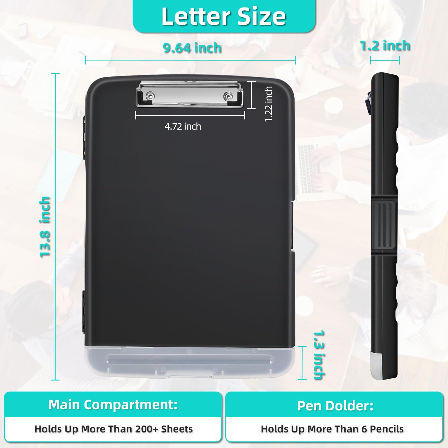 Mua Sunnyclip Clipboard with Storage, Real Hinge Heavy Duty 8.5x11 ...