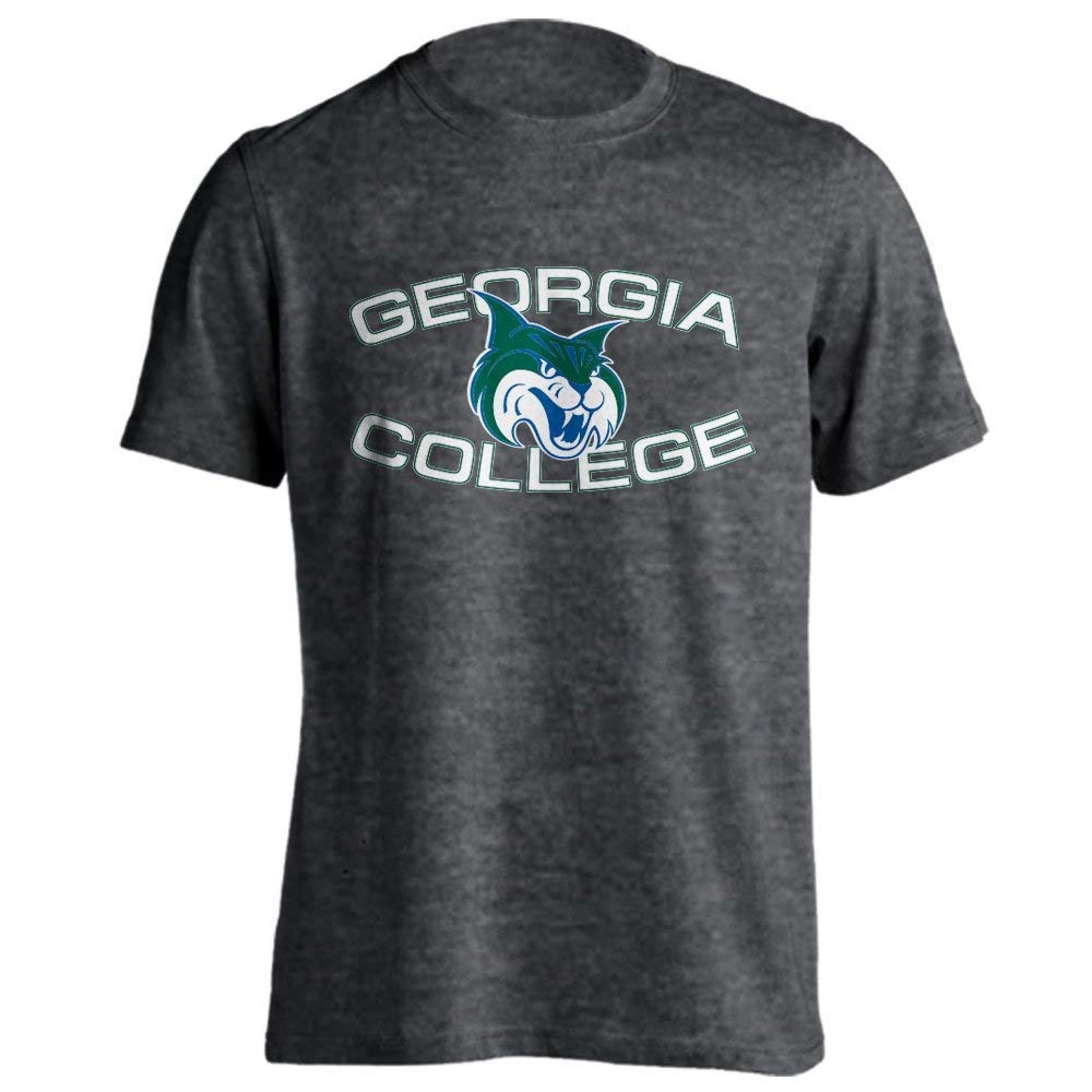 Buy Georgia College GCSU Bobcats Arch Mascot Logo Short Sleeve T-Shirt ...