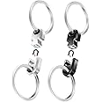 JEINAPA 2Pack Aluminum Magnetic Quick Release Keychain, Detachable ...
