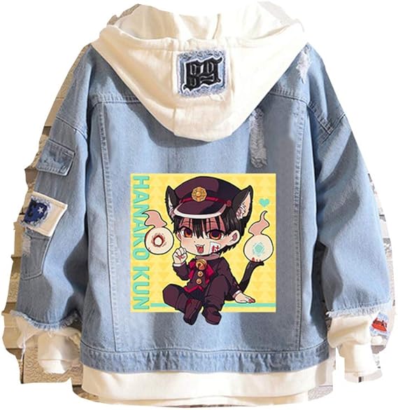 Anime Hombre Mujer Chaquetas De Mezclilla Denim Jacket Cosplay Jeans ...