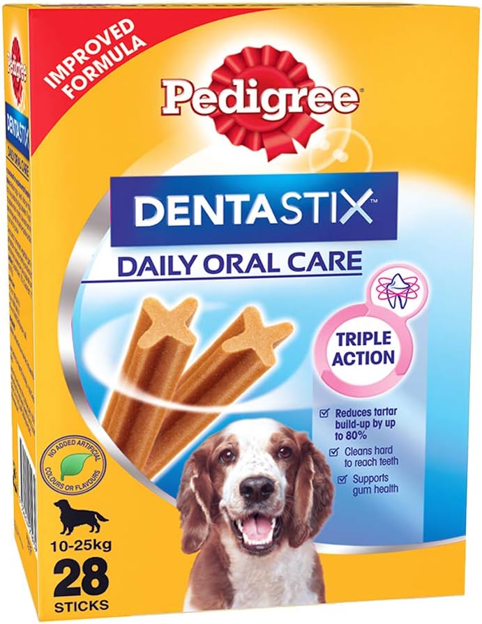 Pedigree Dentastix Dental Treat, Medium, 28 sticks, Adult: Amazon.com ...
