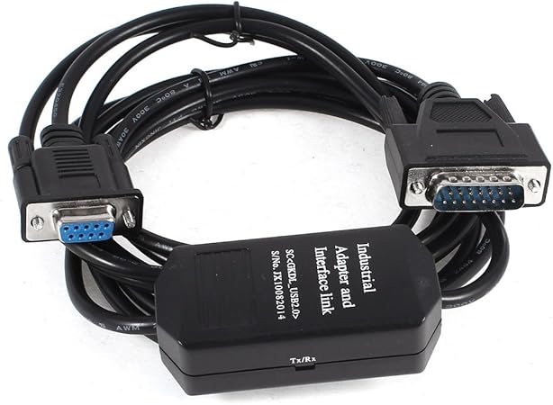 PC-TTY RS232 DB9 Femelle-DB15 Mâle 10 m Câble PLC pour Siemens S5 ...