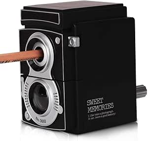 Amazon.com : Retro TLR Camera Vintage Pencil Sharpener : Crank Pencil ...
