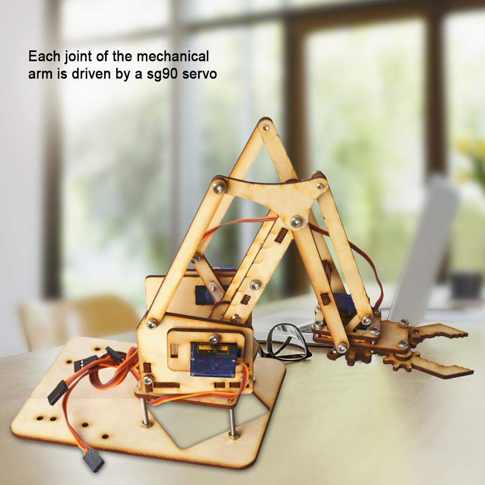 Mua FTVOGUE Robot Arm Kit, 4 DOF DIY Wood Robot Arm sg90 Servo for ...