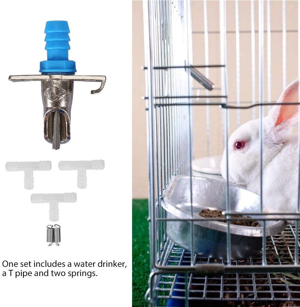 10 PCS Rabbit Drinker Nipple Waterer Drinking Water Tool Automatic ...